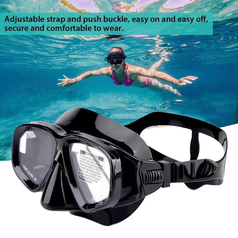 WHALE Tempered Glass Diving Mask Swimming Goggles for Adults Scuba ...