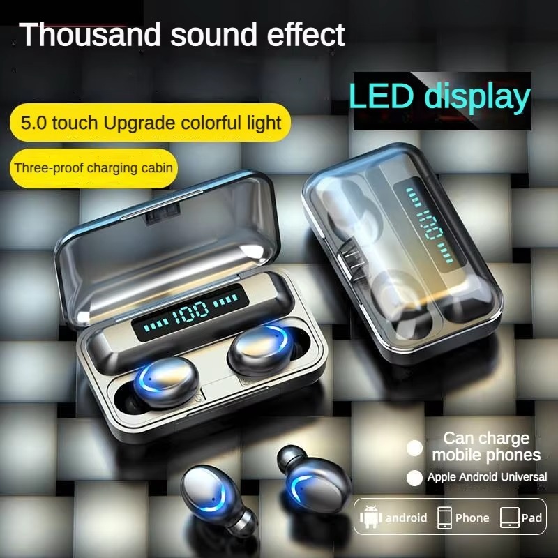 F9-5 Earbuds Gaming Dual-Mode Bluetooth Headphones Handsfree Touch ...