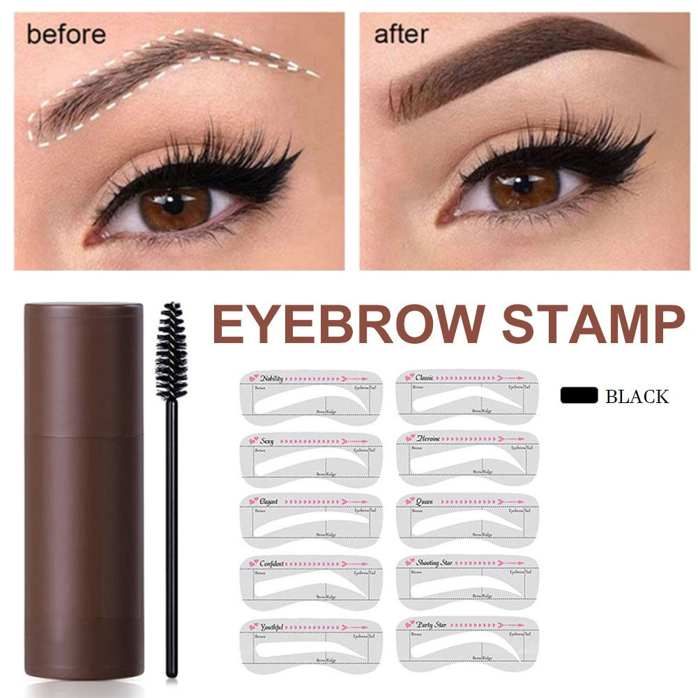 Professional One Step Eyebrow Stamp Shaping Set Pen Waterproof Makeup ...