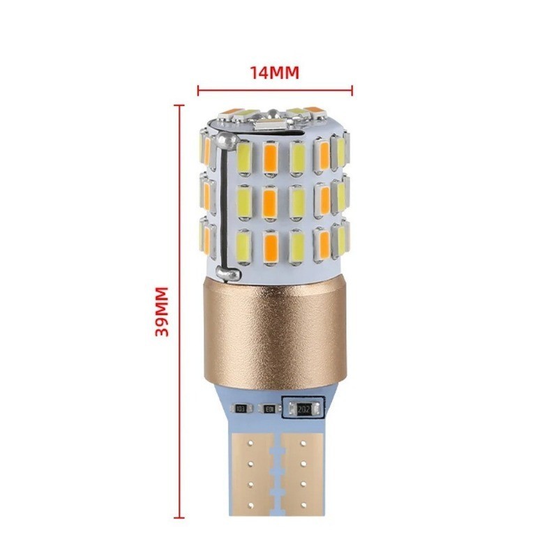 12V Firefly Style Dual Contact LED T15 Signal Park Light Dual Mode by ...