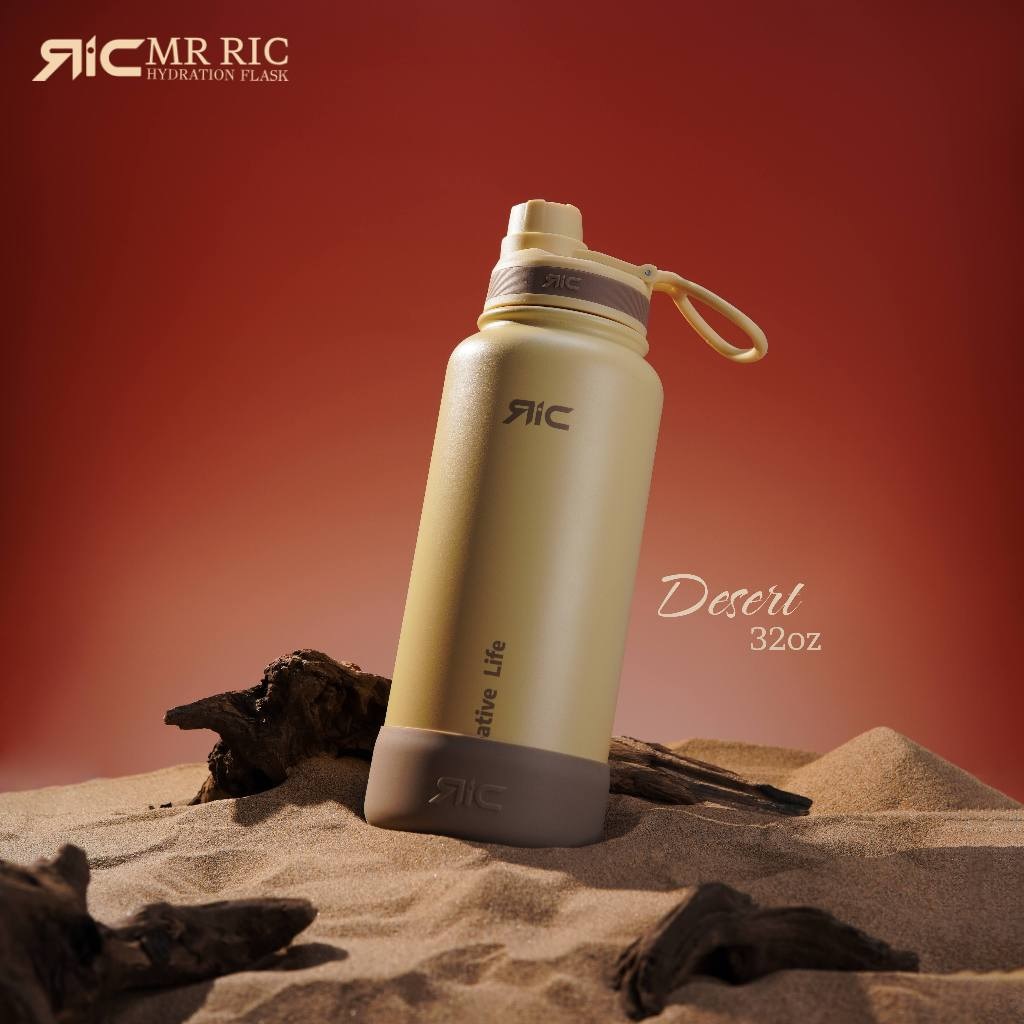 Mr Ric Hydration Flask w/ Free Silicone Boot Insulation Stainless Steel ...