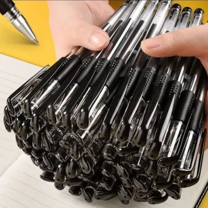 Black Red Blue ink Gel Pen 0.5mm Writing Neutral Pens Simple pen for ...