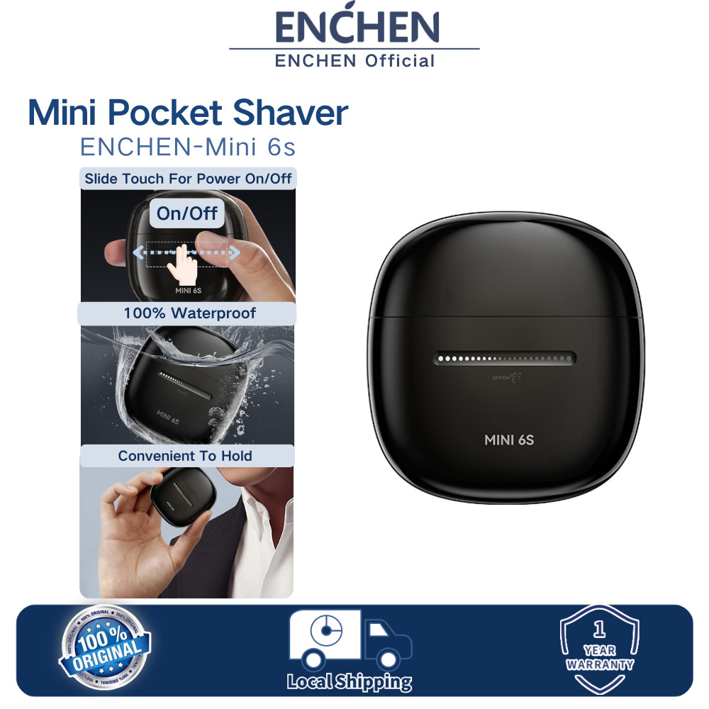 Enchen Mini Shaver Mini 6s Electric Shaver Unique Slide To Turn On/Off ...