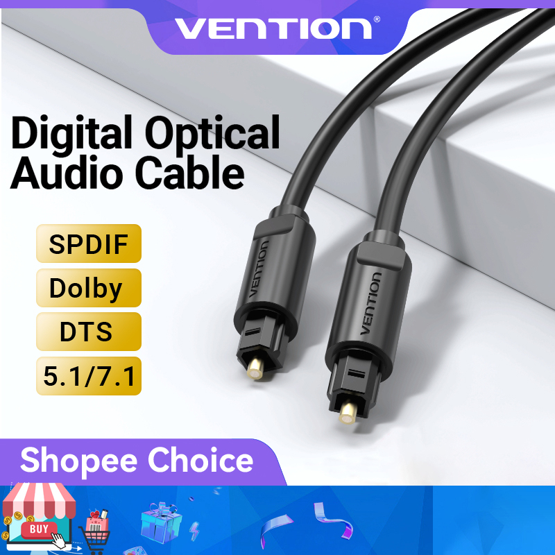 Vention Optical Fiber Audio Cable for CD DVD SPDIF Cable for Speaker TV ...