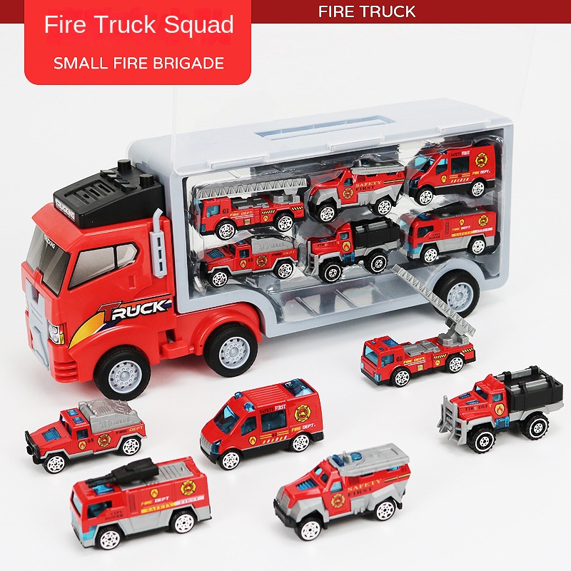 Storage Storage Large Truck Theme Alloy Small Car Set Educational 0-3-6 ...