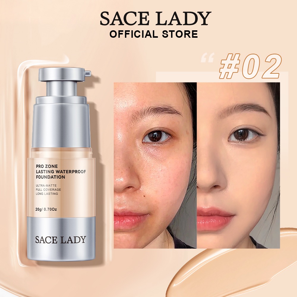 SACE LADY Matte Foundation Full Coverage Oil-Control 24H Waterproof ...