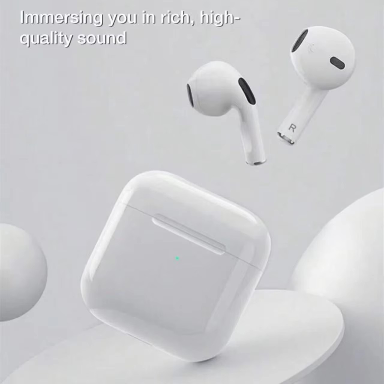 Mini Pro4 TWS Bluetooth Headphone Compact Portable Touch Control Stereo ...