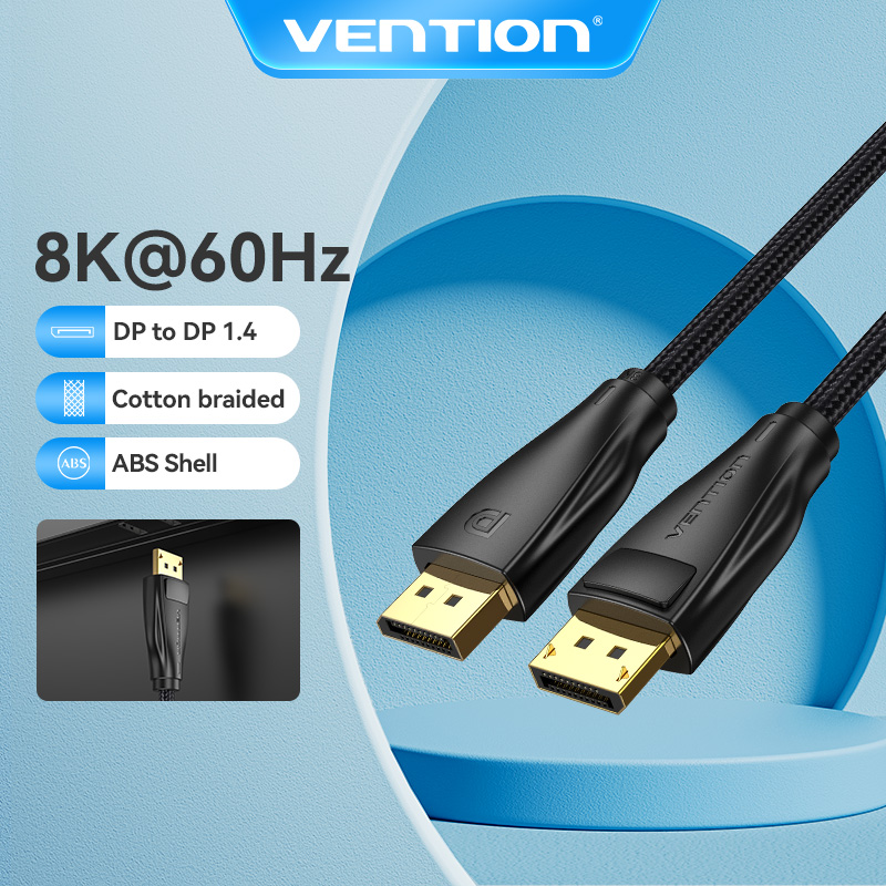 Vention DisplayPort 1.4 Cable 8K 60Hz 4K HDR Display Port Video Cable ...