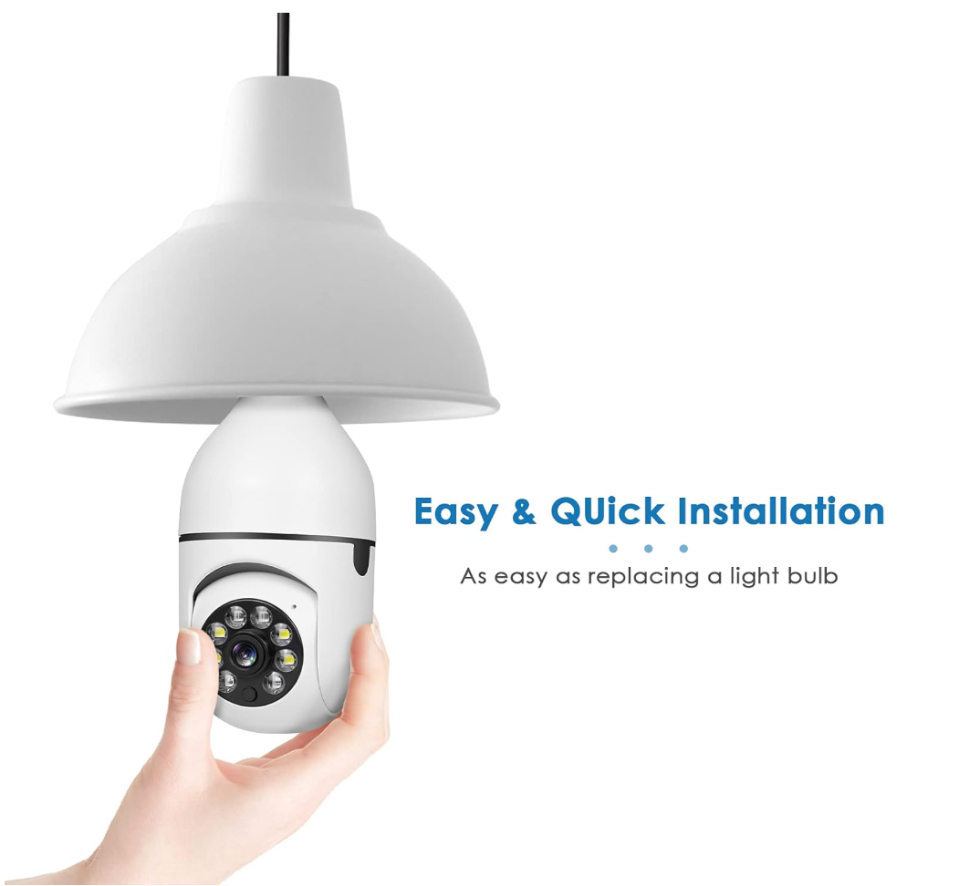 Security Camera Kit 360 Infrared Wireless Wifi PTZ control Tracking Two ...