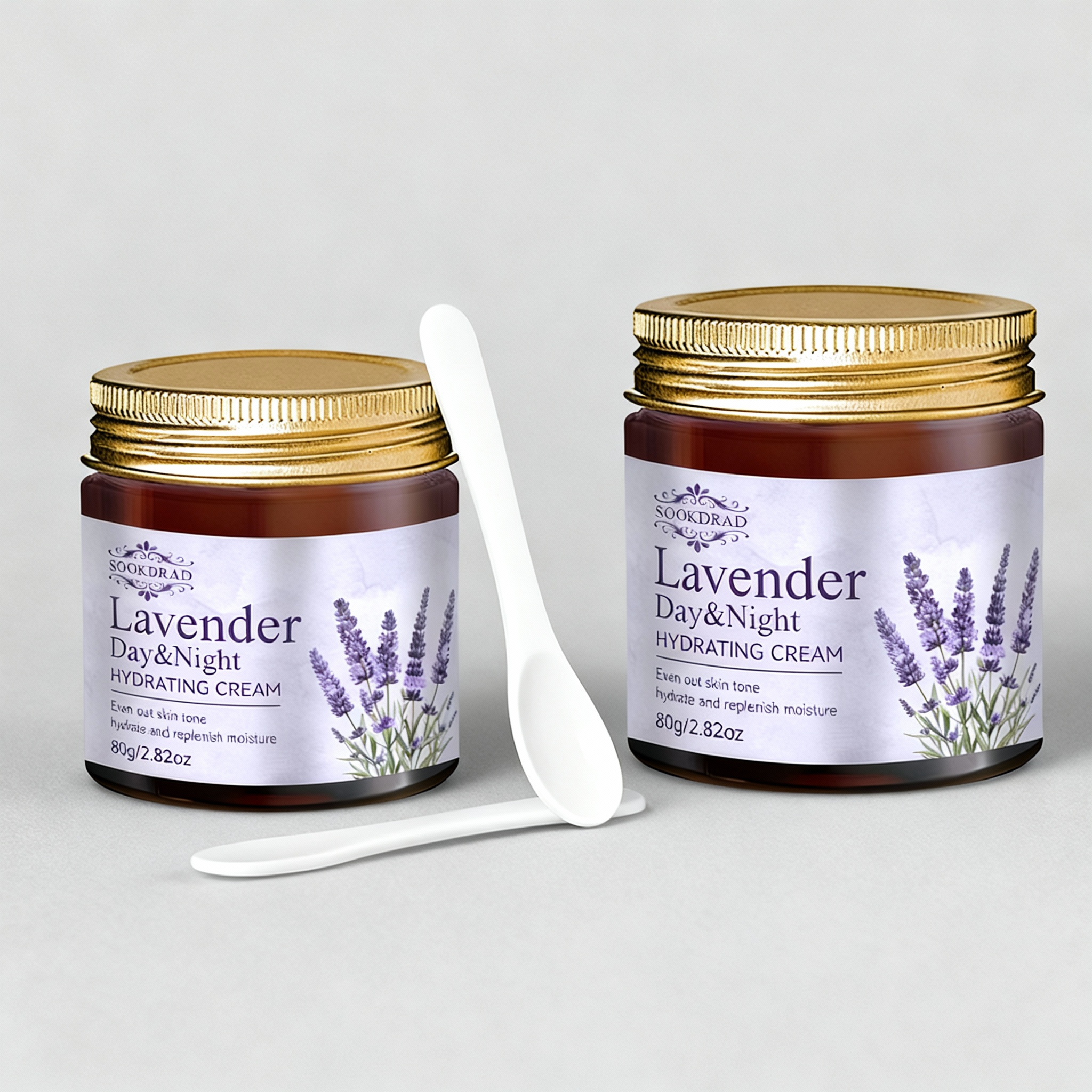 Lavender Day&Night Moisturizer,Natural Lavender Extract,Quick Hydrate ...