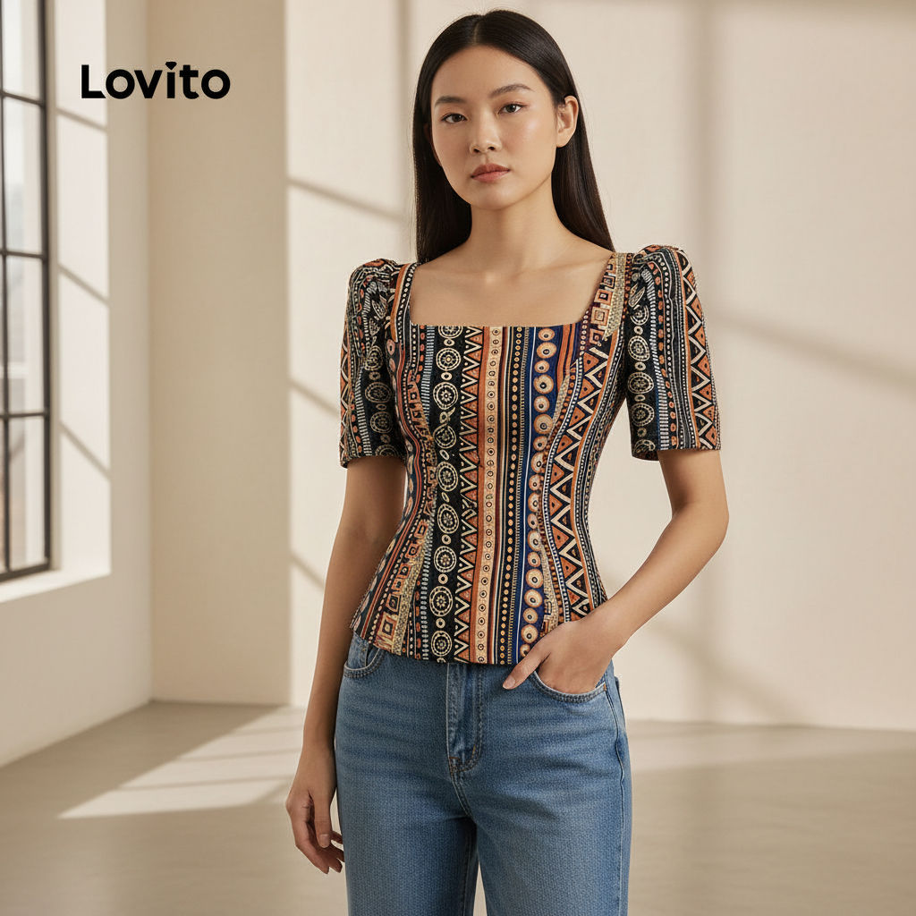 Lovito Women's Boho Style Amyenjoylife Modern Filipiniana National ...