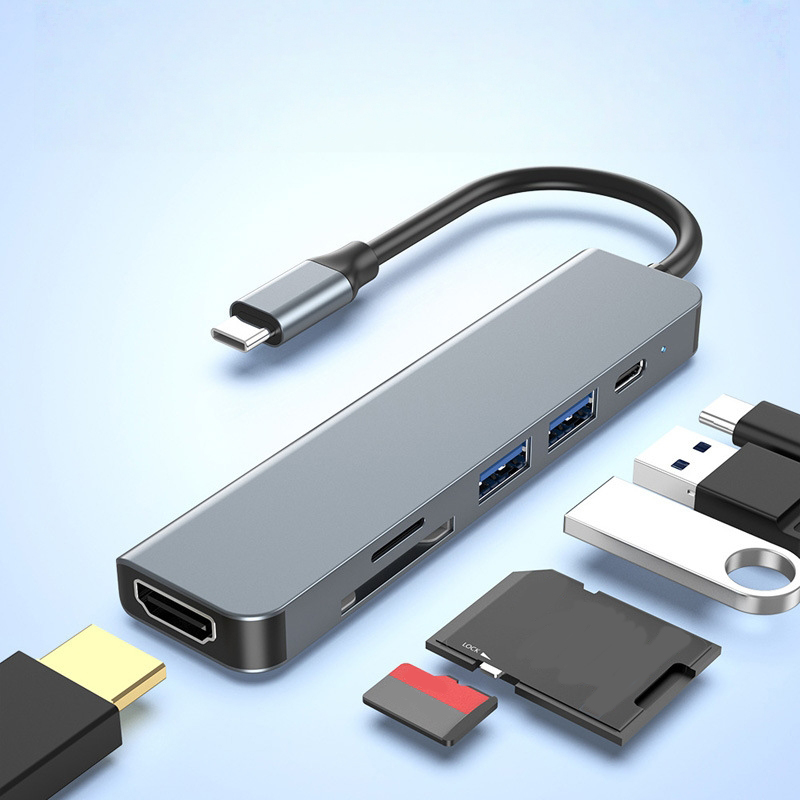 USB Port HUB Type-C 7 in 1 HDTV 4K SD TF HDMI Adapter | Shopee Philippines