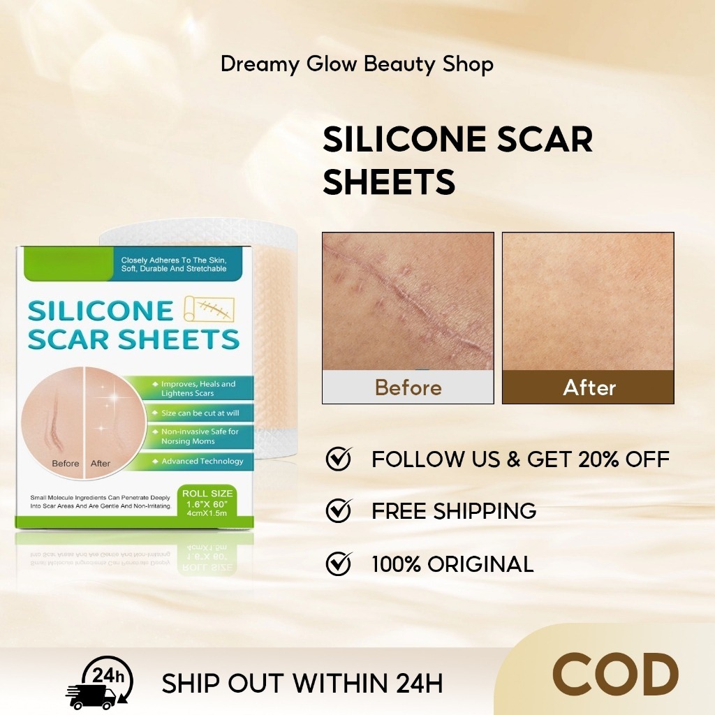 West Month Silicone Scar Sheet 4cm×1.5m Scar Remover Scar Patch Cover ...