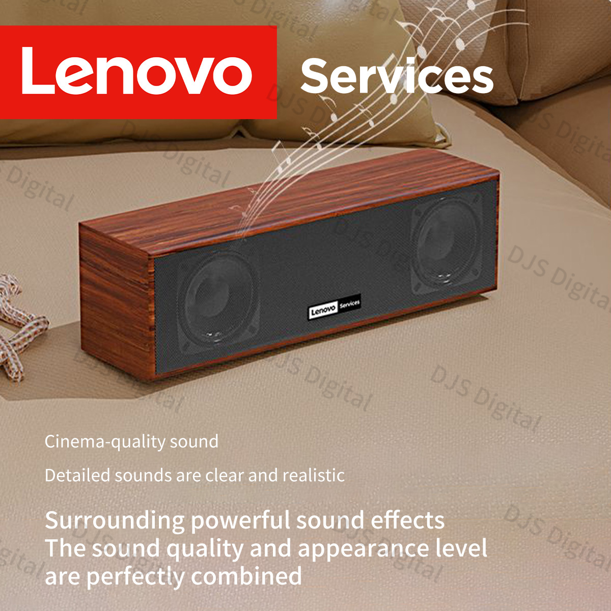Lenovo C01 Portable Desktop Computer Speakers 360 Stereo Surround Sound ...