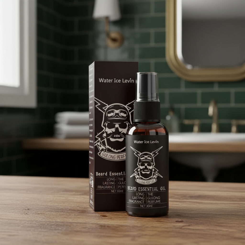 Water Ice Levin Beard Essential Oil Spray with Plant-Based Glycerin ...