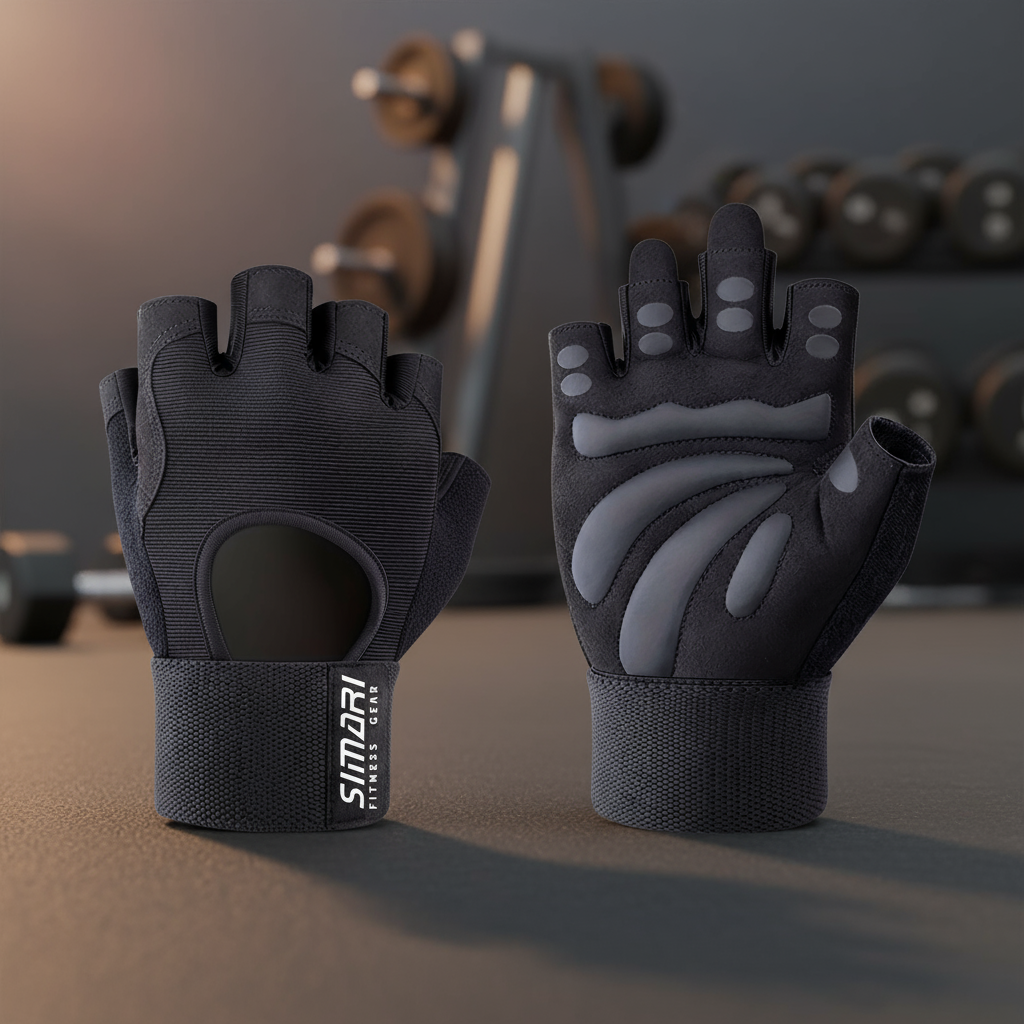 Weightlifting and Fitness Gloves with Full Palm Protection and Wrist ...