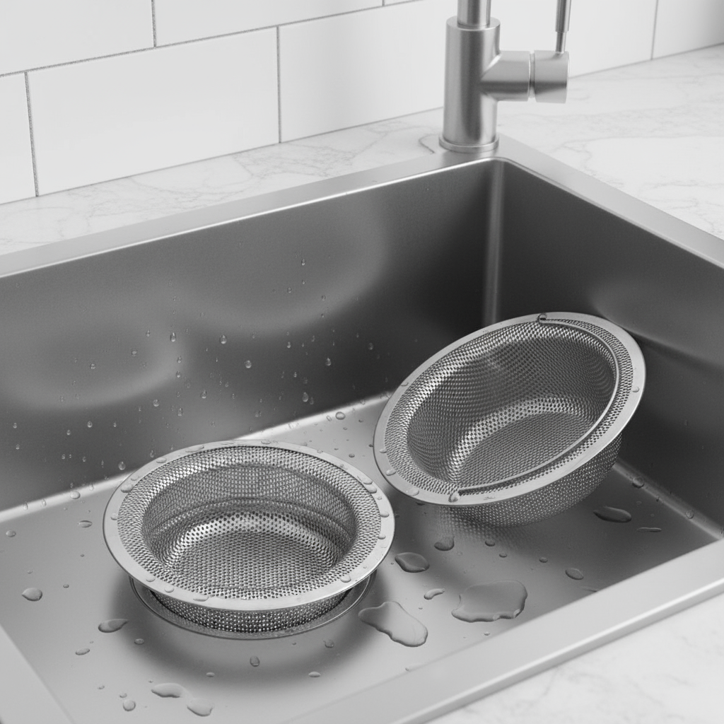 Wash Basin Drain Filter, Stainless Steel Sink Mesh for Residue ...
