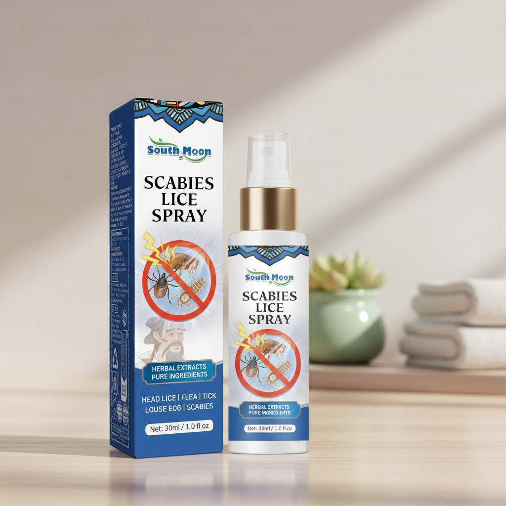 South Moon Scabies and Lice Spray Eradicates Head Lice, Pubic Lice ...