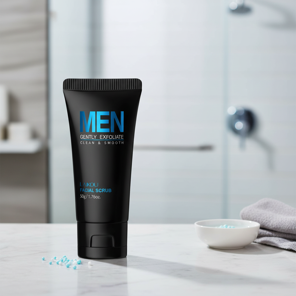LAIKOU Men's Facial Scrub 50g Mild Exfoliation Deep Cleansing Enhances ...