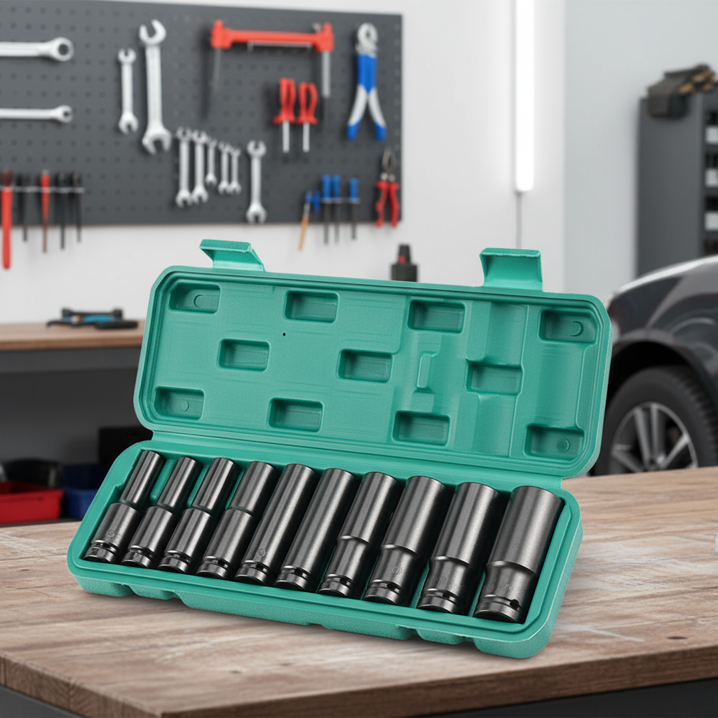 10pcs 1/2 Inch Electric Socket Tool Set - Impact Wrench Adapter for ...