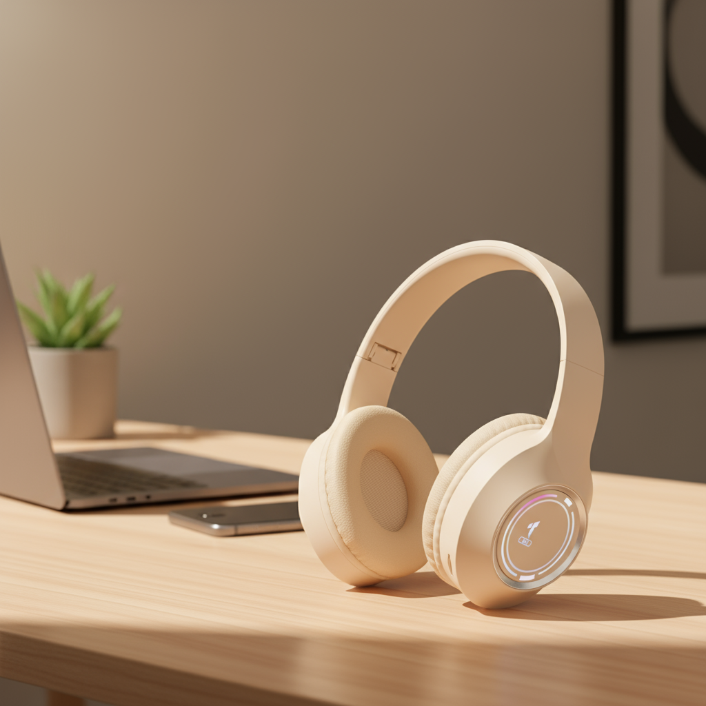 SPRISE M3 Foldable Bluetooth Headset with LED Card and Light Emitting ...
