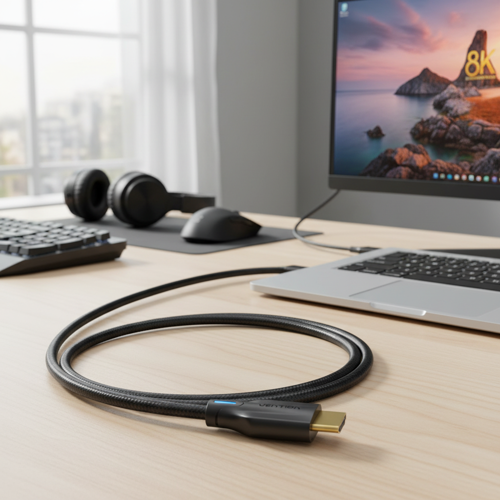 Vention 8K 4K 120Hz HDMI 2.1 Cable 48Gbps for PC Monitor PS5 TV ...