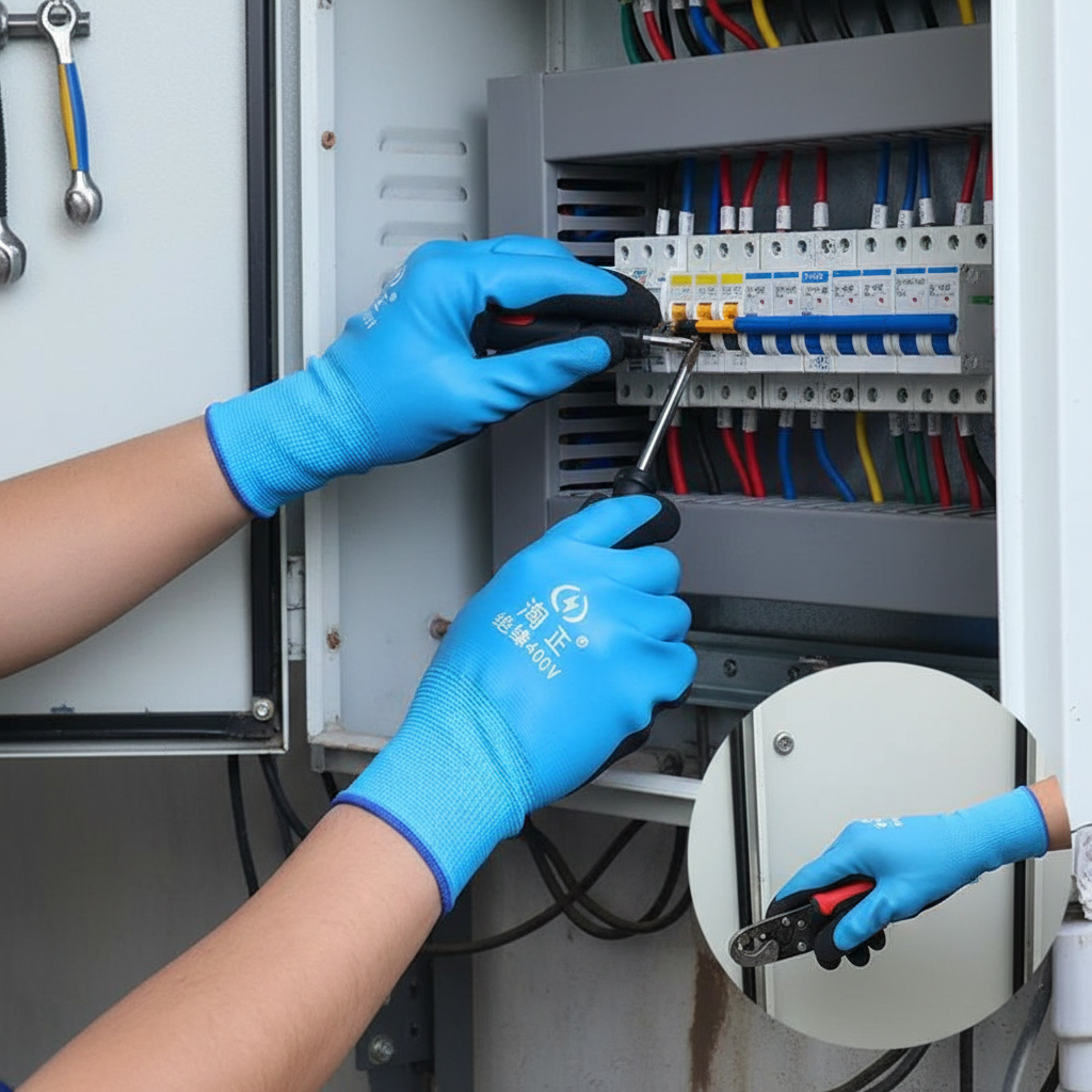 Protective Insulated Gloves for Electricians, Safety Gloves for Testing ...