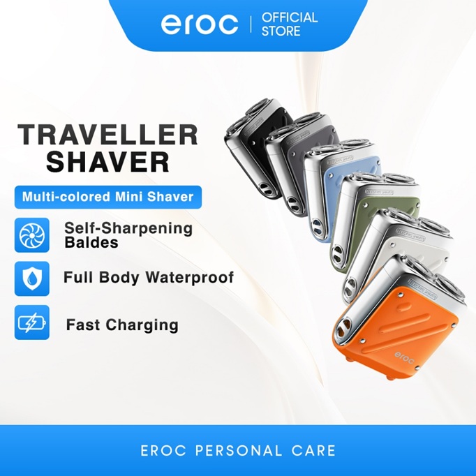 EROC Traveller Mini Shaver Portable Waterproof IPX7 Type-C Fast ...