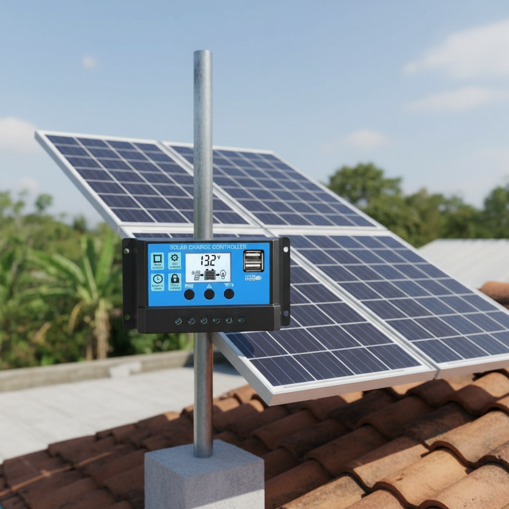 VoltMax 60A MPPT Solar Charge Controller 12V 24V Auto LCD Bluetooth ...