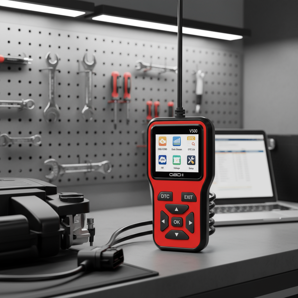 V500 OBD2 Diagnostic Tool | Expert Scan & Reader | Supports Live Data, Engine Light Check, and ...