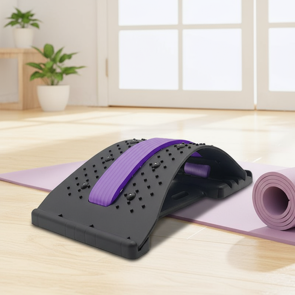 Yoga Lumbar Support Board - Arched Back Stretching Tool for Spine ...