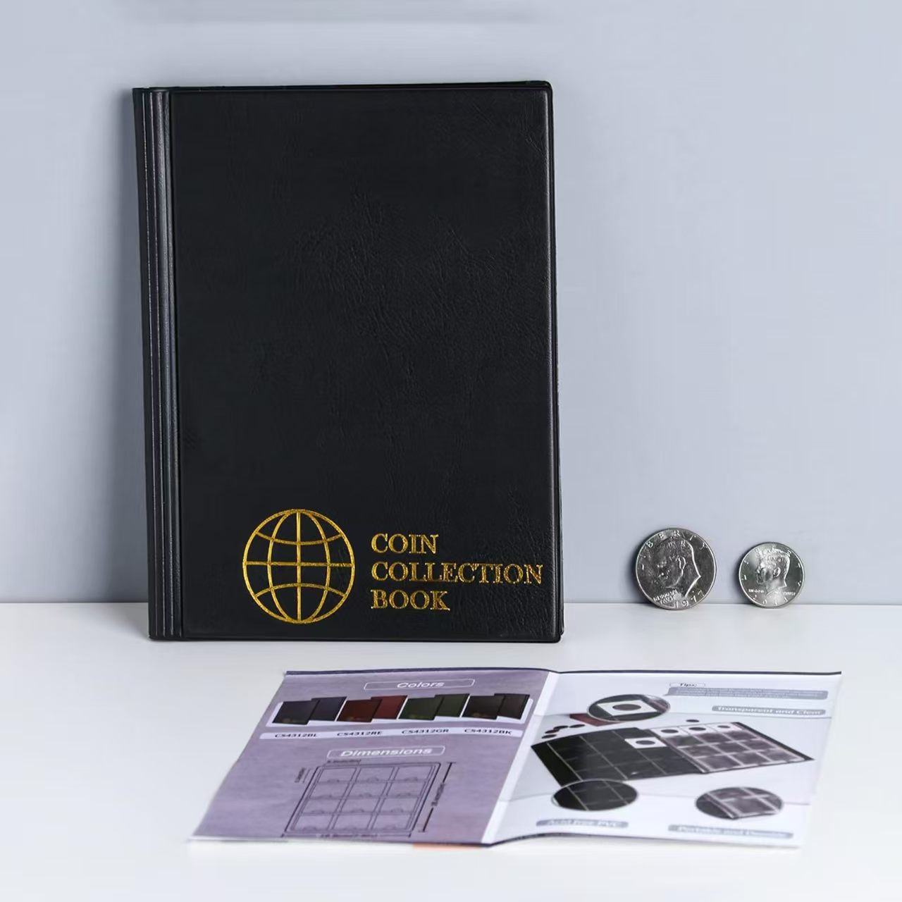 PVC Coin Album with 120 Pockets - Currency/Ancient Coin/Stamp ...