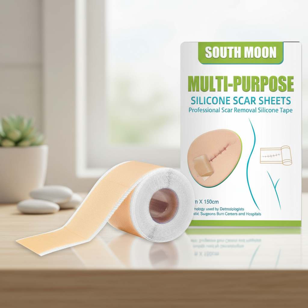 South Moon Silicone Gel Scar Tape Sheets - 4*150cm Self-Adhesive Scar ...