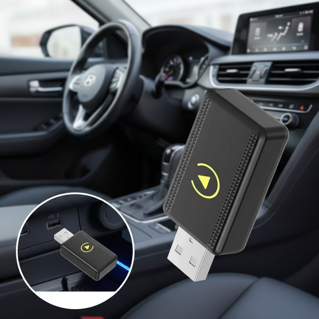 Wireless CarPlay & Android Auto Adapter Compatible with 99% Vehicles ...