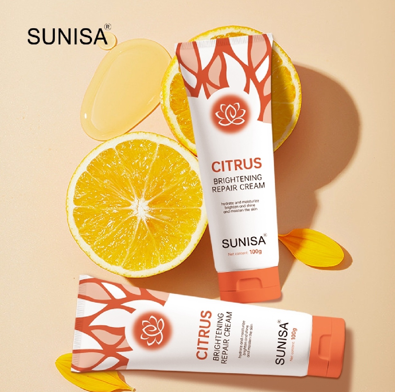 SUNISA Citrus Brightening Repair Cream 100g | Whitening, Moisturizing ...