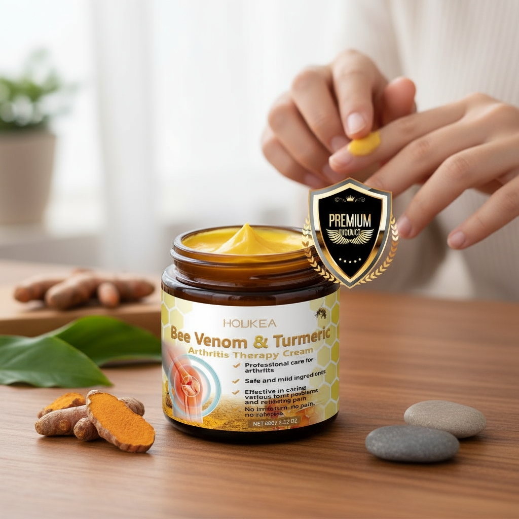 60G Cream with Turmeric & Bee Venom for Soothing Joint Pain, Natural ...