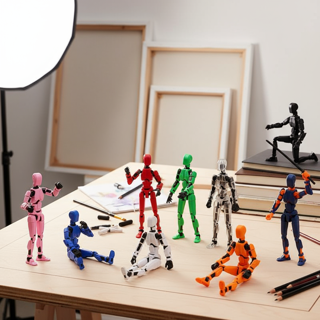 3D Printed Lucky Robot 13 Figure, Articulated Movable Robot Toy for ...