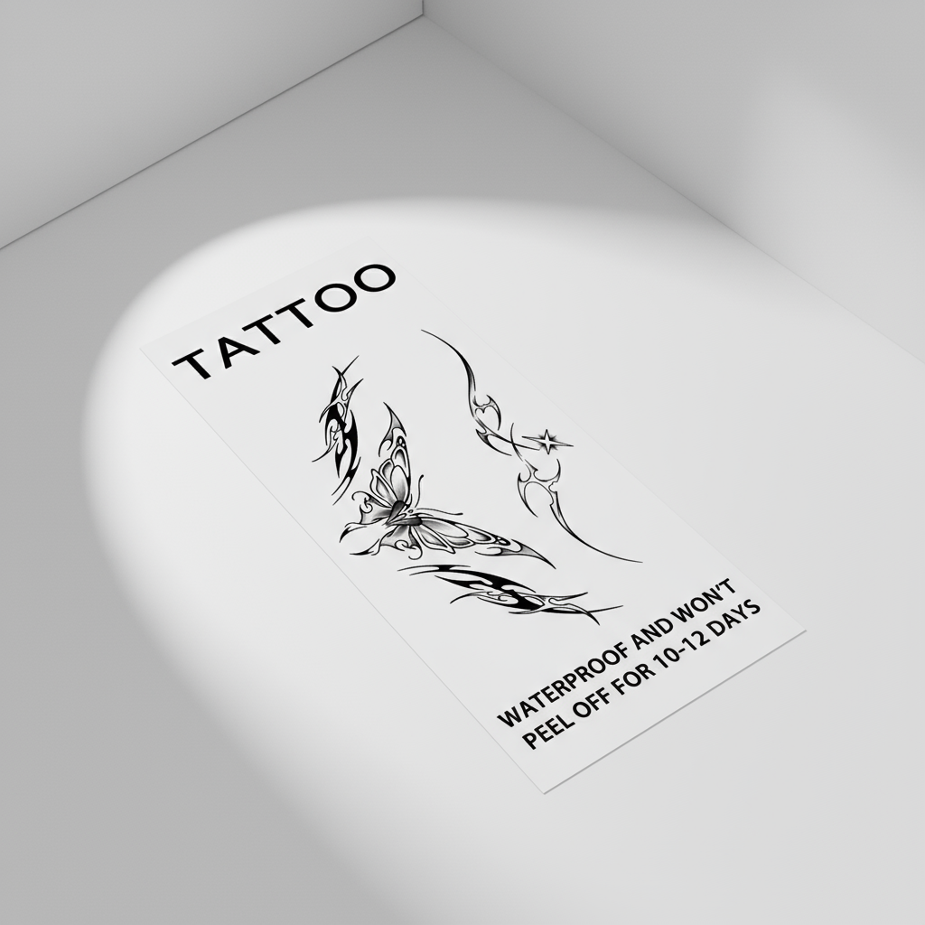 Realistic Non-Reflective Ink Butterfly Temporary Semi-Permanent Tattoo ...
