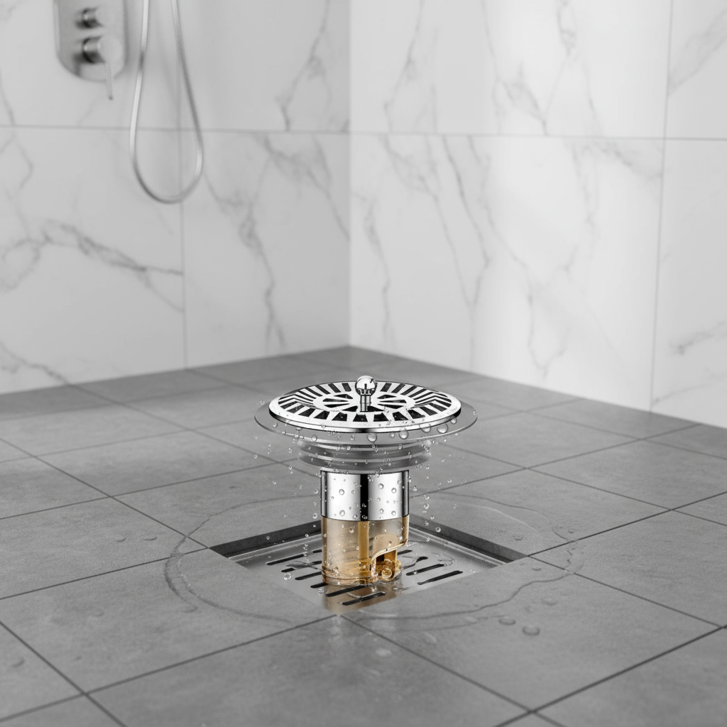 Floor Drain Odor Prevention Core with Filter for Bathroom, Toilet and ...