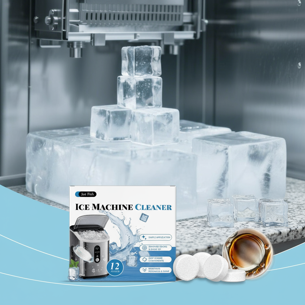 Jue Fish Ice Maker Cleaning Tablets Gentle Descaling Effervescent for ...