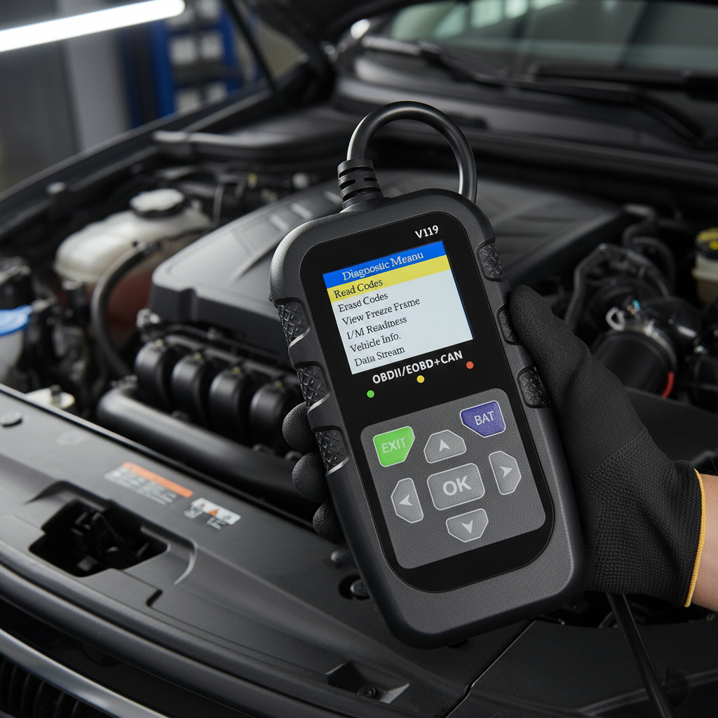 OBD2 Scanner Diagnostic Tool for Car, Engine Fault Scanner, Vehicle ...