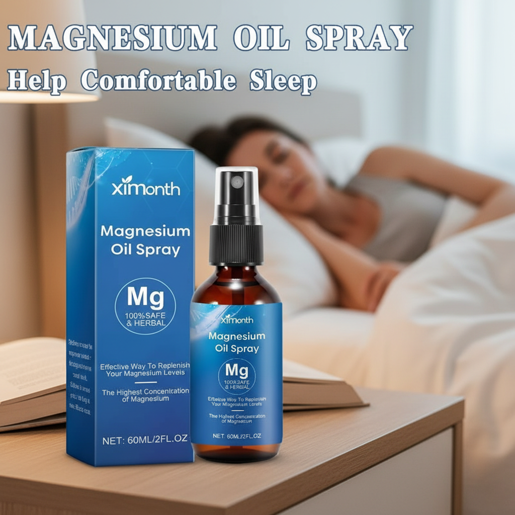 Pure Magnesium Oil Spray 60ml - Natural Magnesium Oil for Body, Feet ...