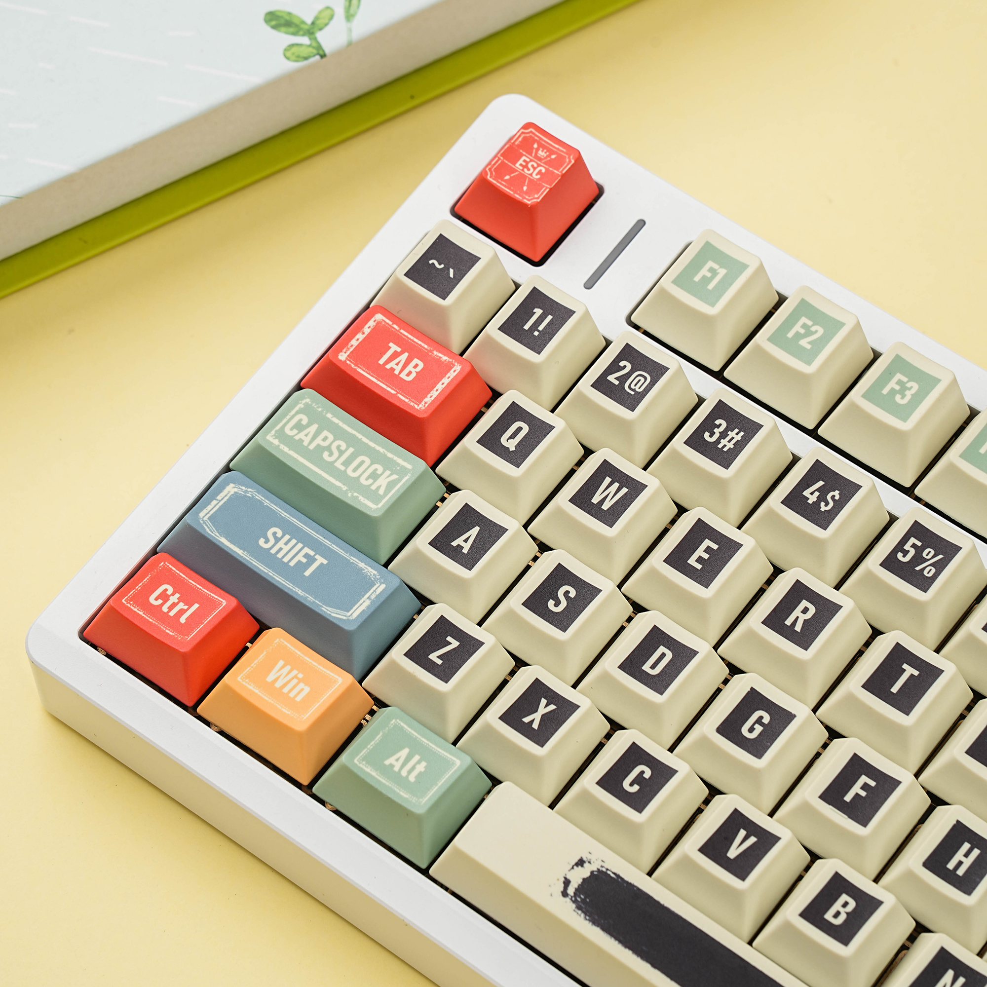 Retro Keycaps English Korean Spanish French 5-Side Dye-Sub ISO ANSI by ...