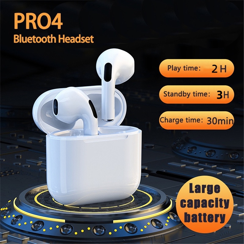 Pro4 TWS Wireless Earbuds with Touch Control, Bluetooth Sport Gaming ...