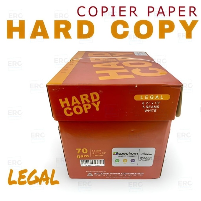 ERC Hard Copy Bond Paper – A4 / Long | 70gsm | Legal, Copy & Print ...