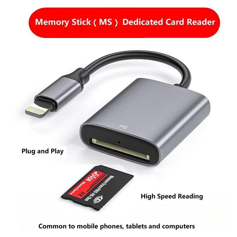 Dedicated Card Reader Memory Stick iOS to MS Smart for iPhone PRO DUO ...