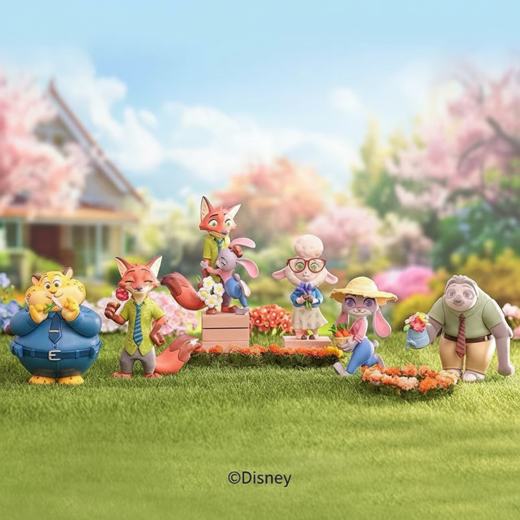 TOPTOY Disney Zootopia Flower Language World Series Mystery Box Figure ...