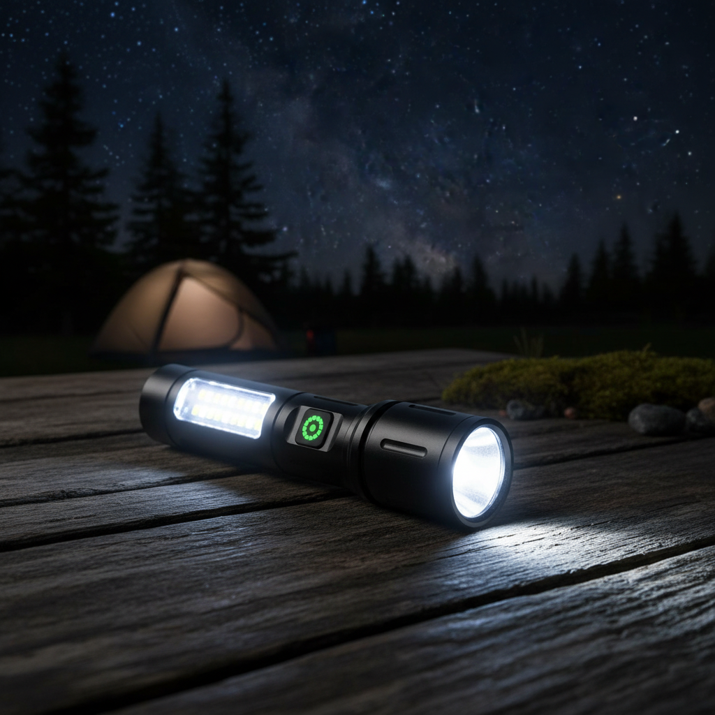 Portable LED flashlight with ultra bright light, long-range reach ...
