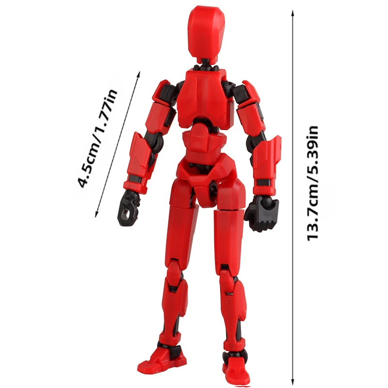 3D Printed Lucky Robot 13 Figure, Articulated Movable Robot Toy for ...