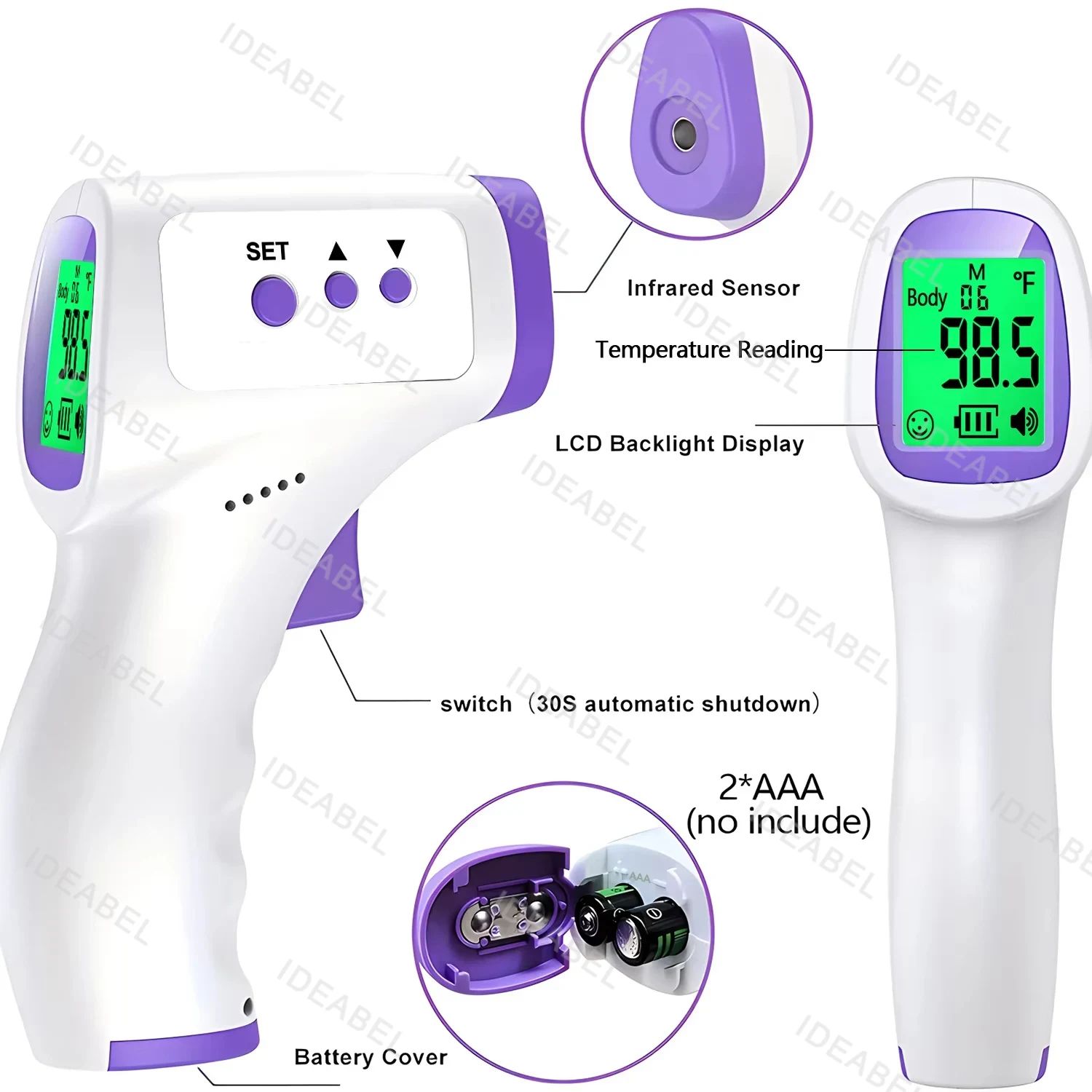 Rechargeable USB Forehead and Fingertip Oximeter Monitor for Blood ...